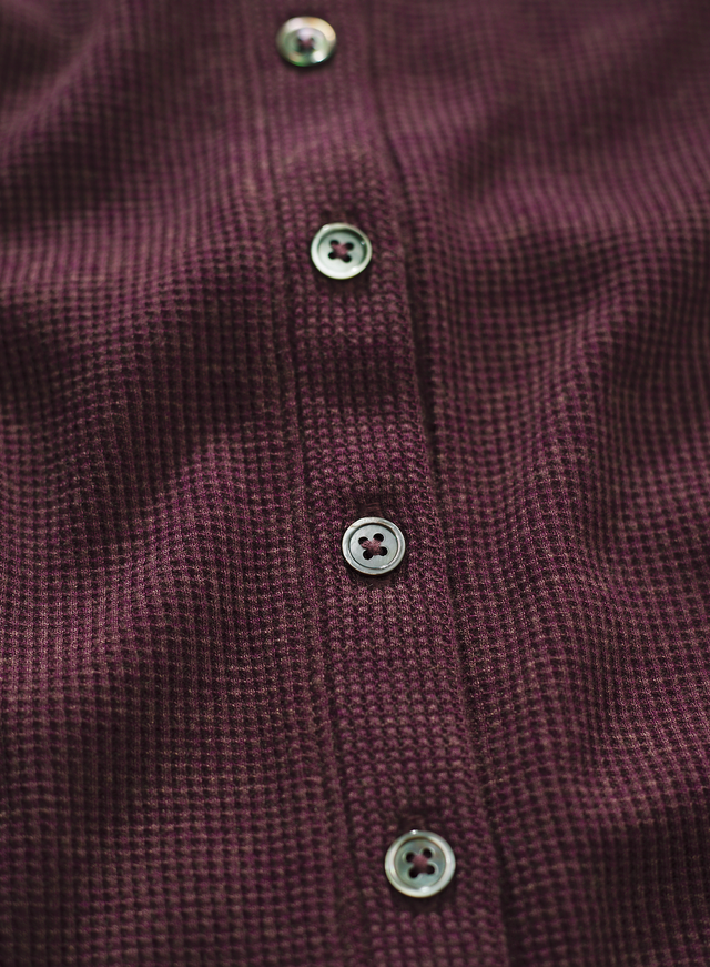 Waffle Buttoning Top – Peruvian Connection