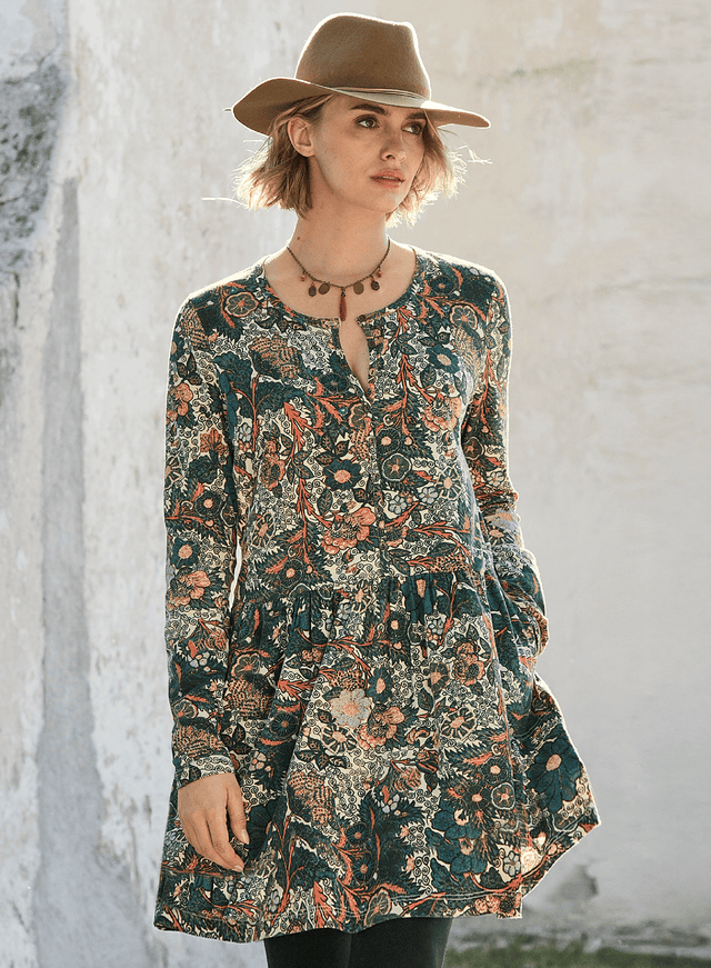 Tangier Floral Tunic – Peruvian Connection