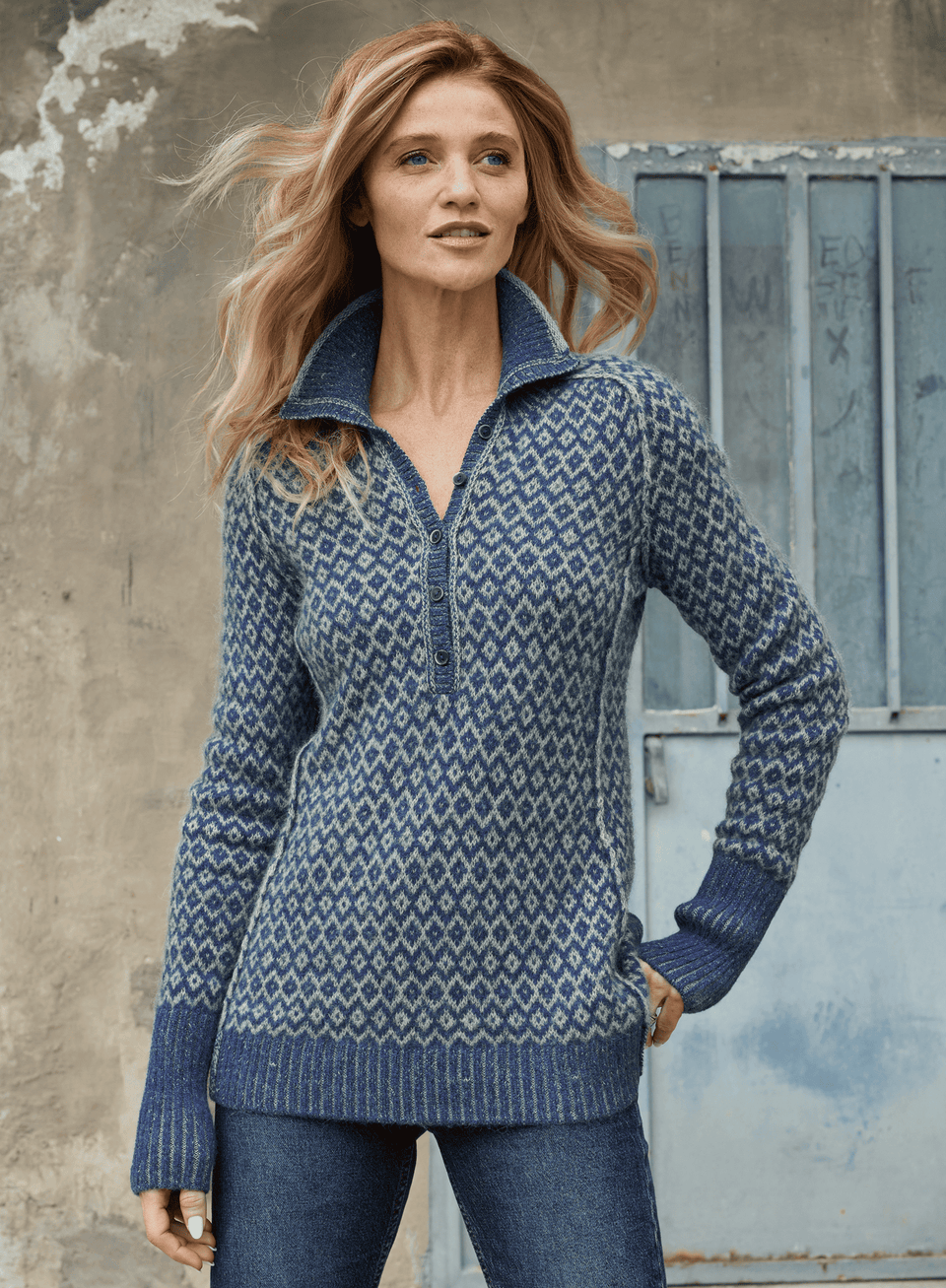 Brimfield Diamond Henley – Peruvian Connection