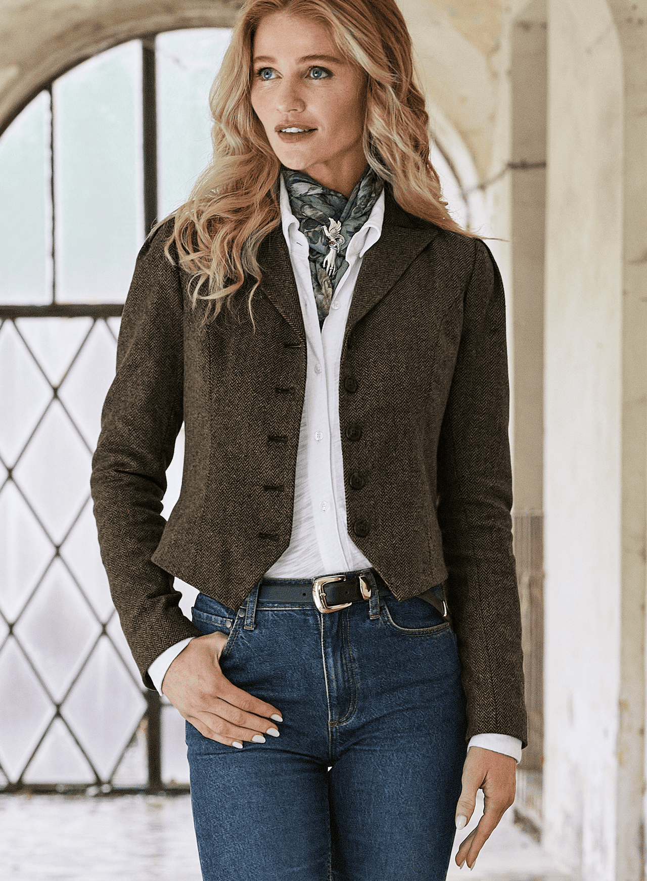 Harrow Cropped Jacket – Peruvian Connection