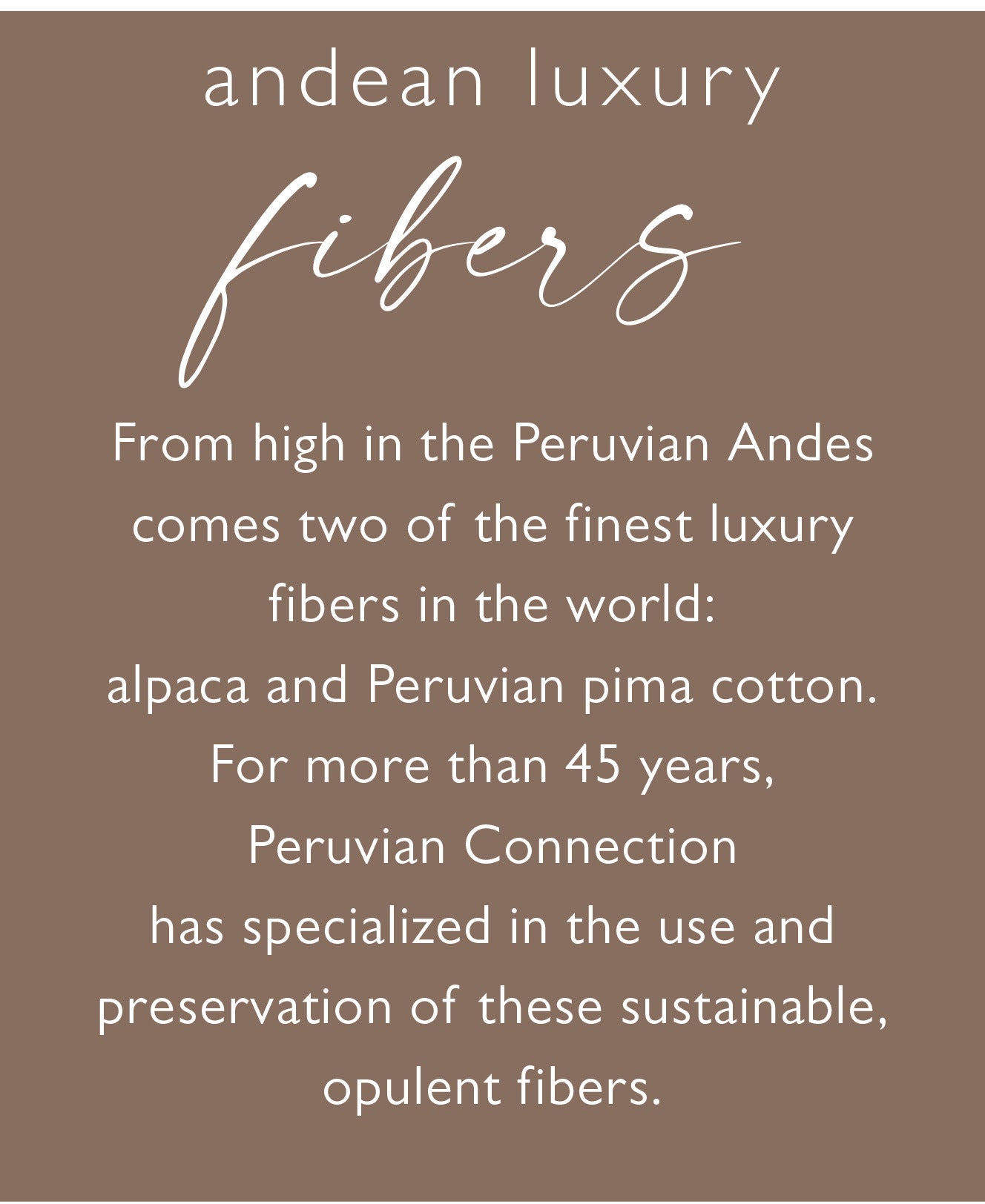 About our products – Peruvian Connection