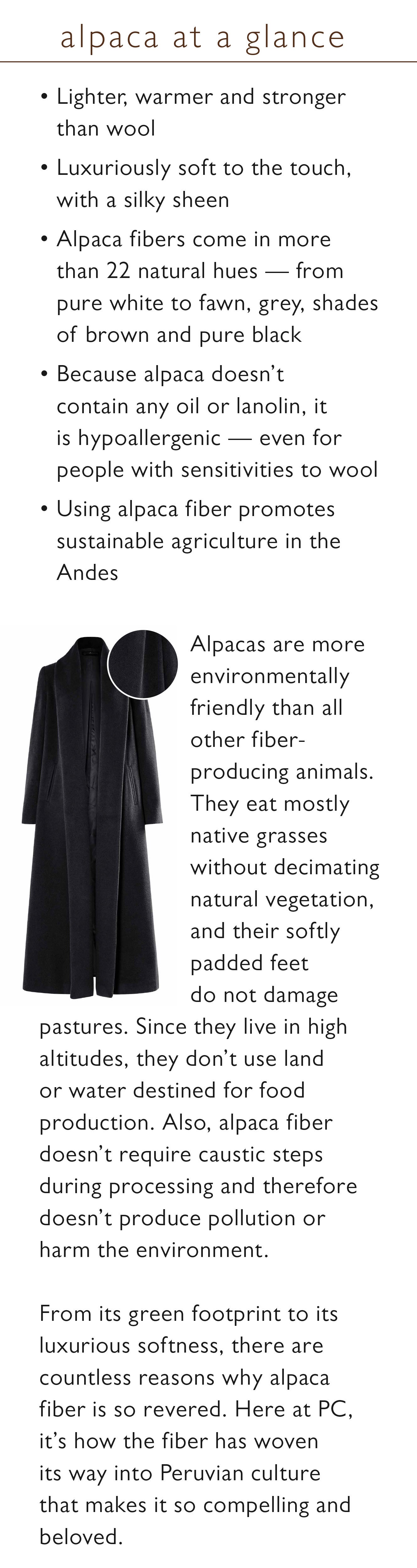 About or products: Alpaca – Peruvian Connection